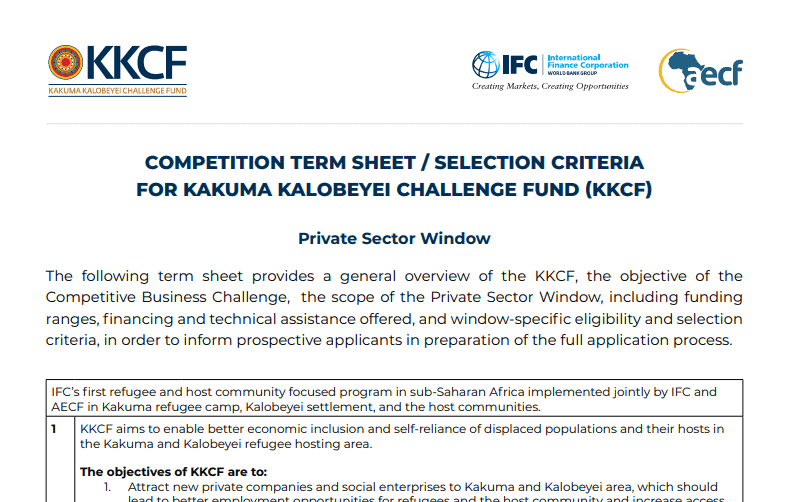 Private Sector Window - KKCF